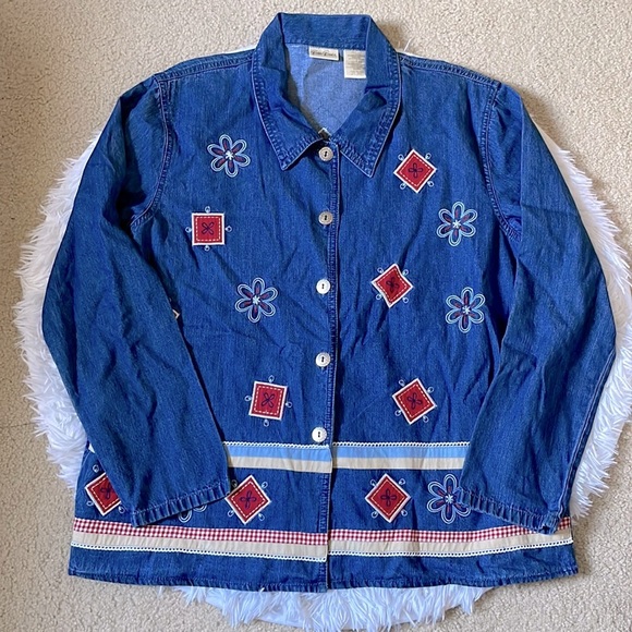 Bobbie Brooks | Tops | Vintage Bobbie Brooks Lightweight Denim Cottage ...